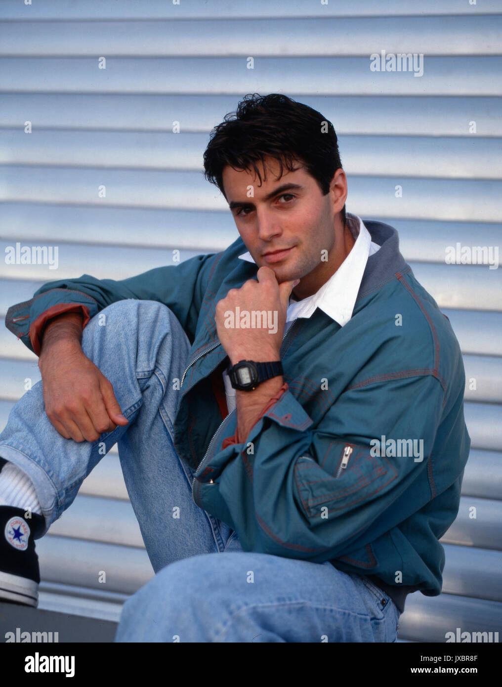 Man in jeans 1980s hi-res stock photography and images - Alamy