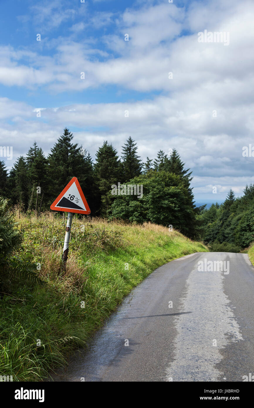 Road Leading Down from Standing Stone to Langley Through Macclesfield ...