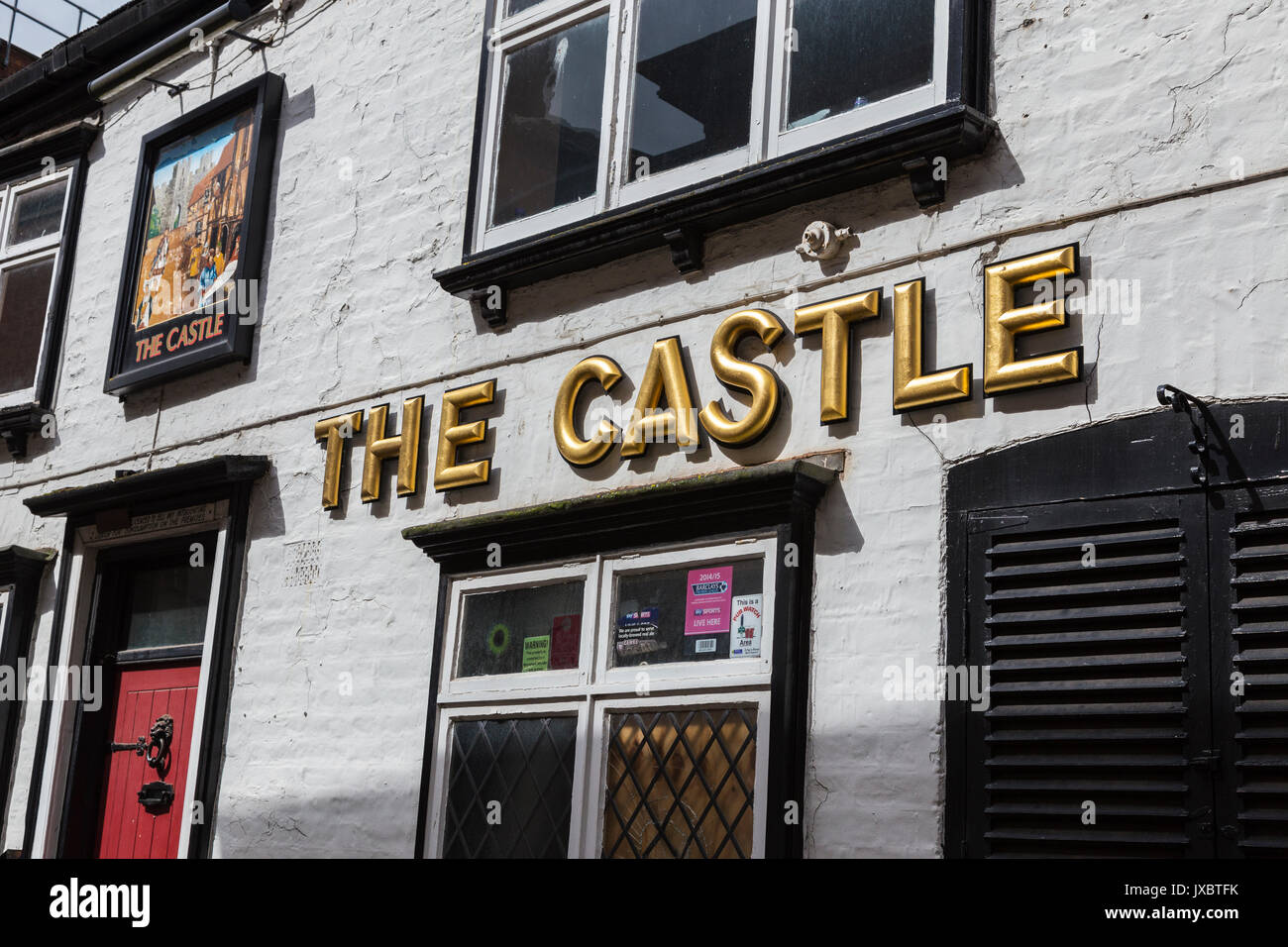Frontage of The Castle, A Disused Public House in Macclesfield ...