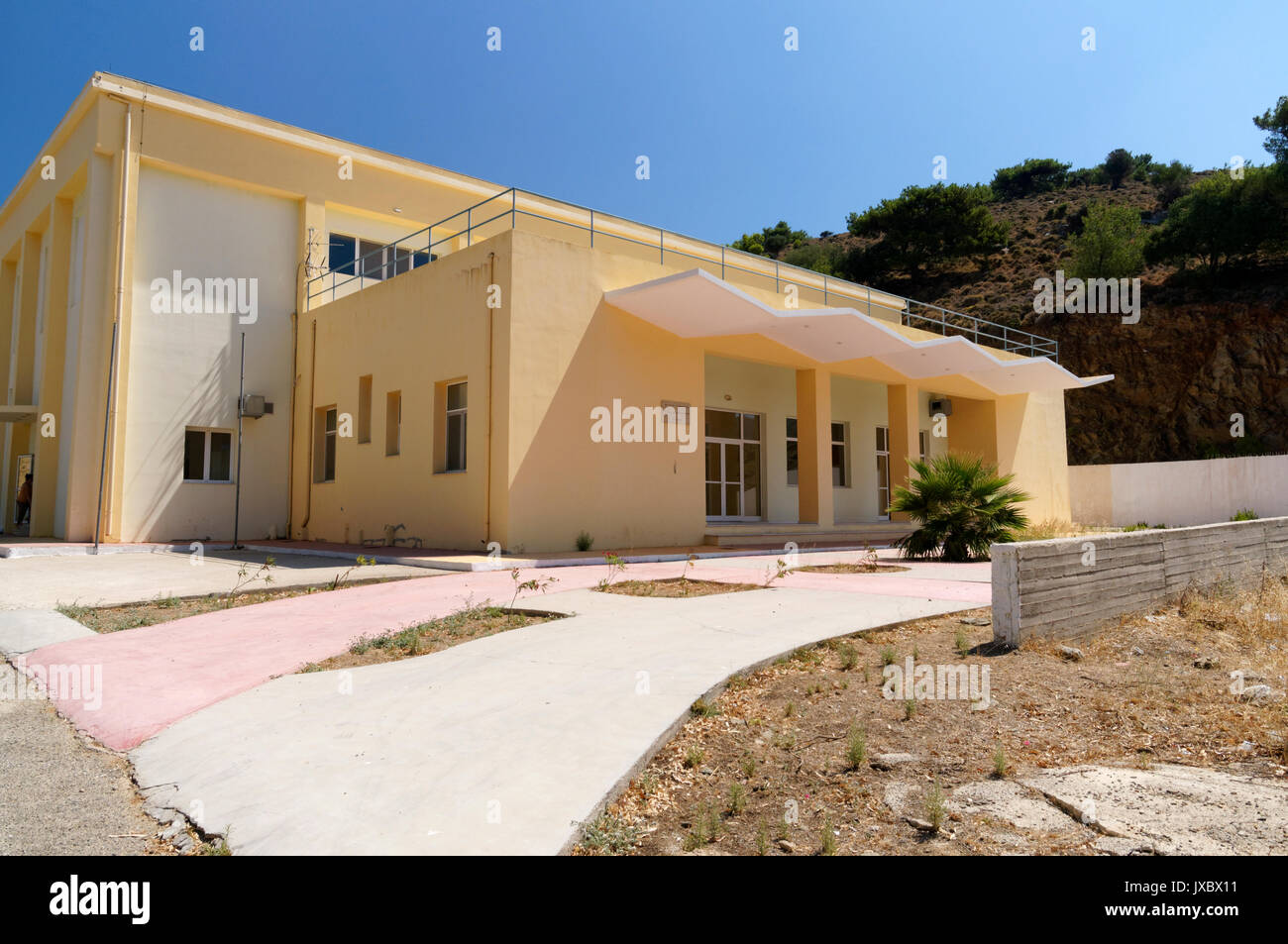 The town of Lakki built by Italian Fascists in the style known as ...