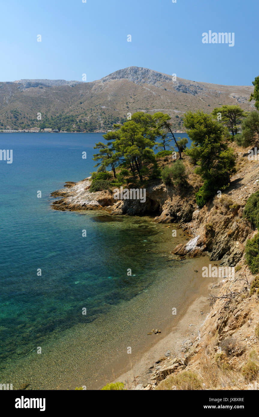 Lakki Bay from Merikia, Leros Island, Dodecanese Islands, Greece Stock ...