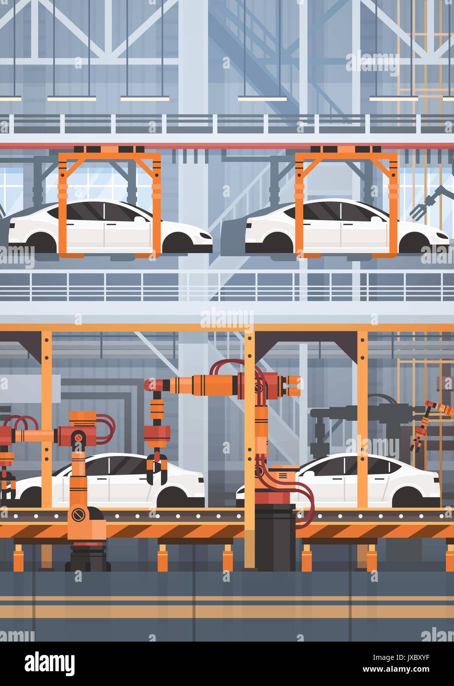 Car Production Conveyor Automatic Assembly Line Machinery Industrial ...