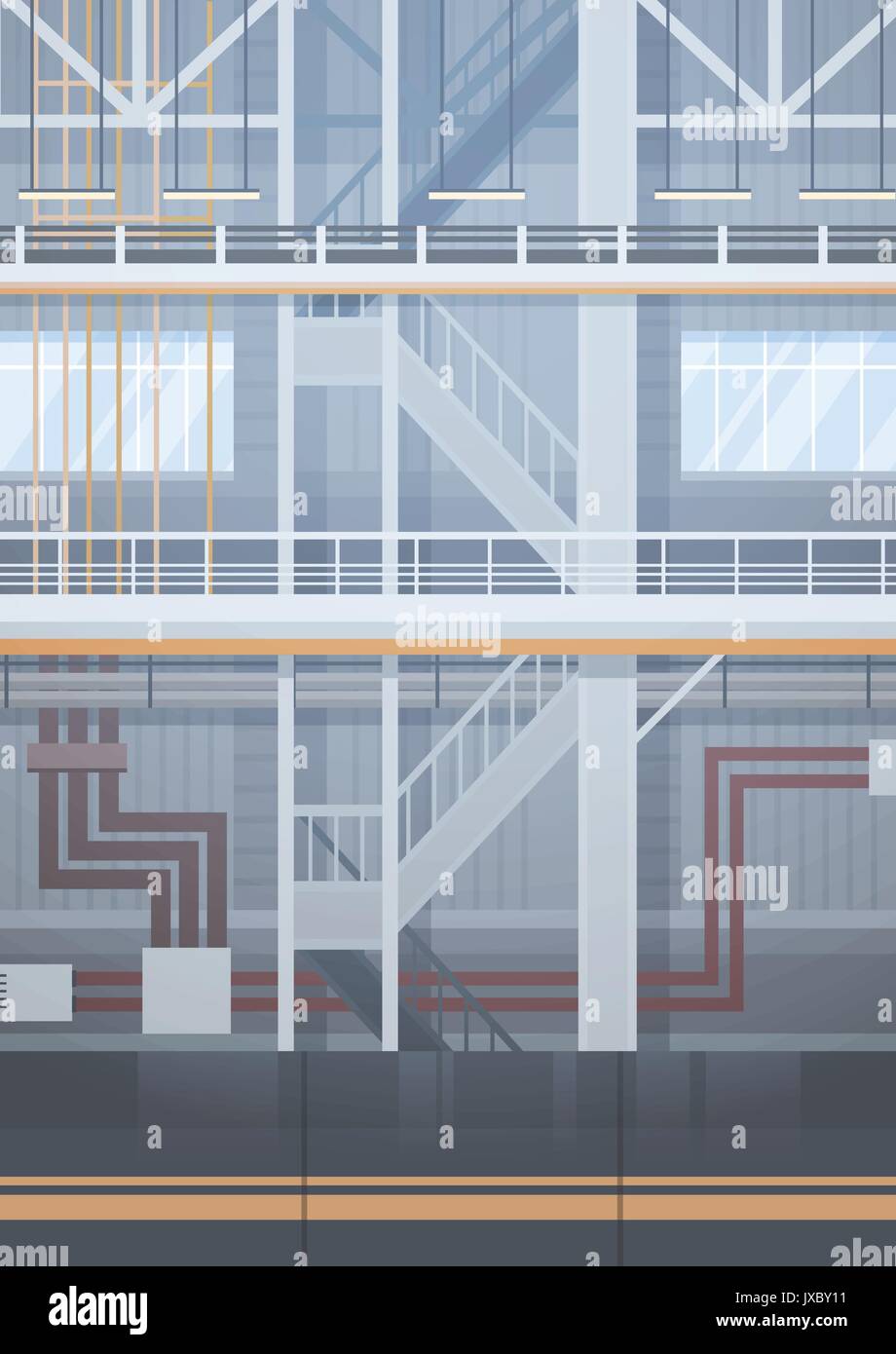 Empty Factory Conveyor Automatic Assembly Line Machinery Automation ...