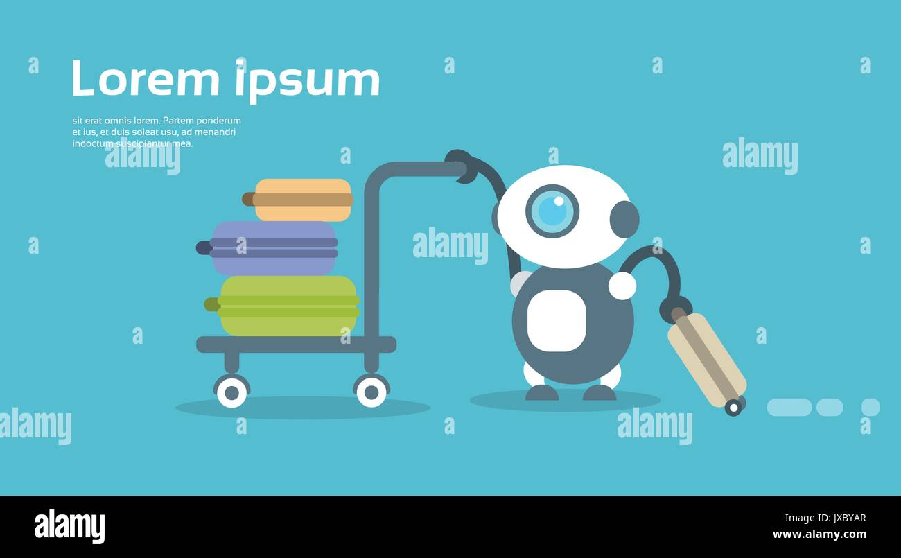 Modern Robot Porter Artificial Intelligence Technology Concept Stock ...