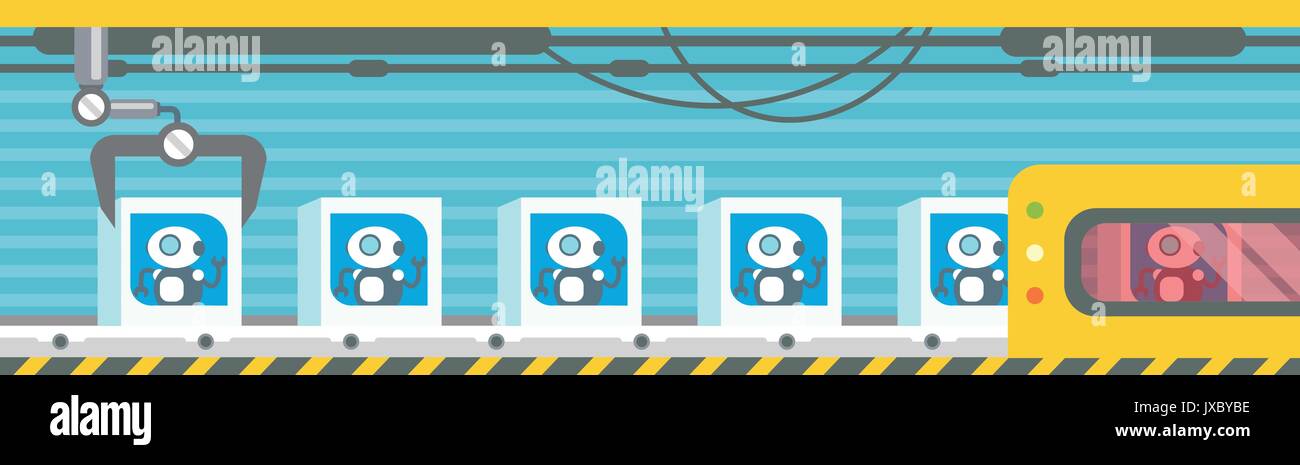 Robots Production Conveyor Automatic Assembly Machinery Industrial ...