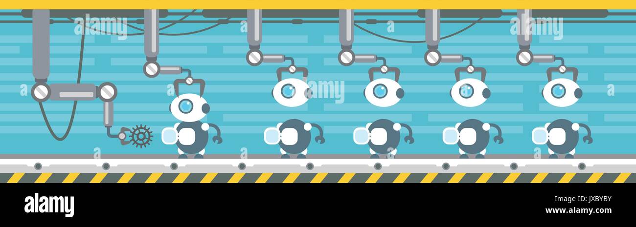 Robots Production Conveyor Automatic Assembly Machinery Industrial ...