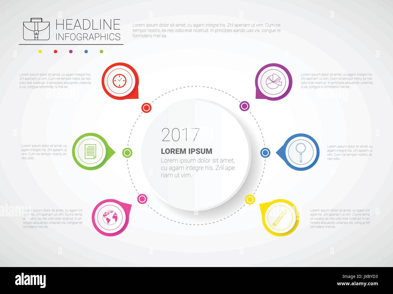 Headline Infographic Design Business Data Graphic Collection ...