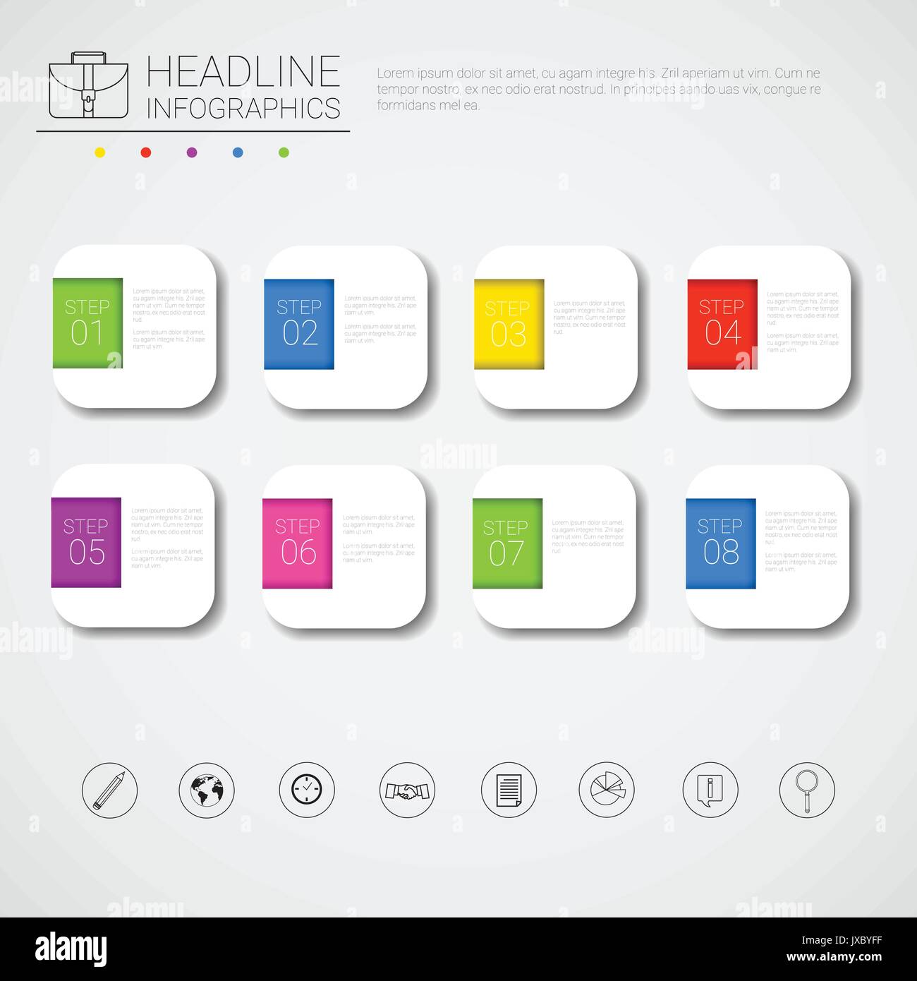 Headline Infographic Design Business Data Graphic Collection ...