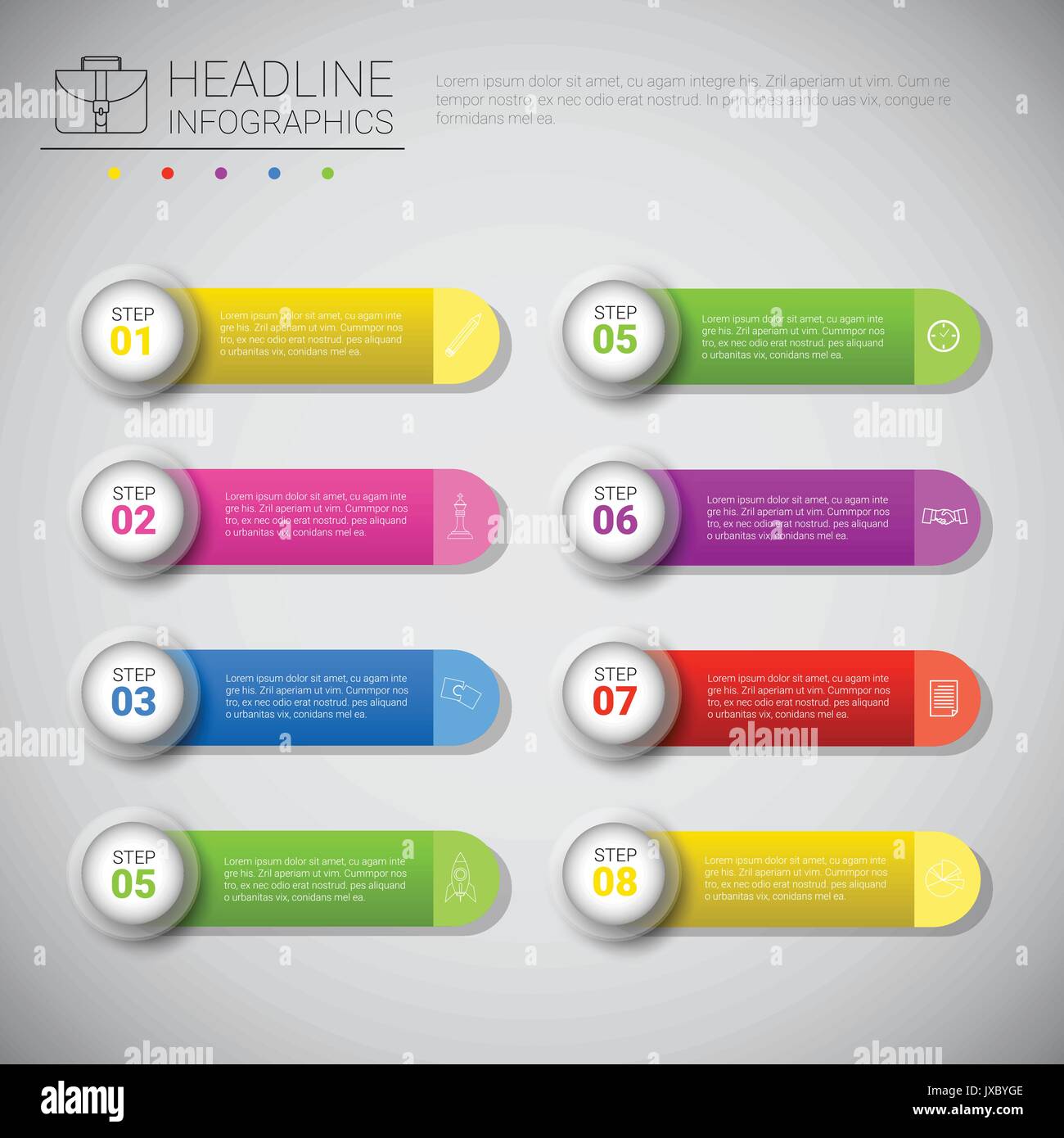 Headline Infographic Design Business Data Graphic Collection ...