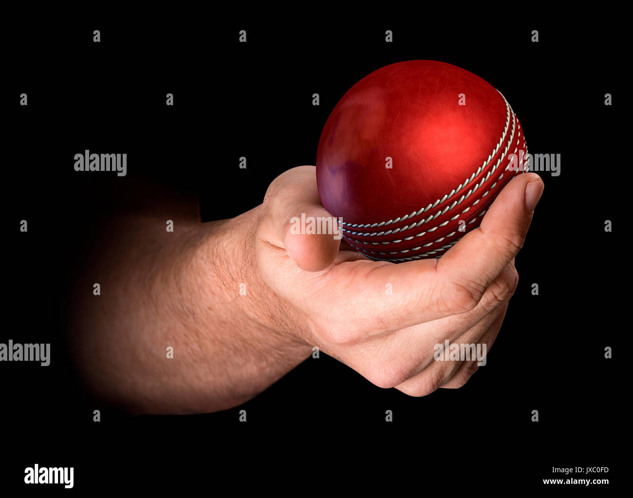 Sport cricket holding ball hi-res stock photography and images - Alamy