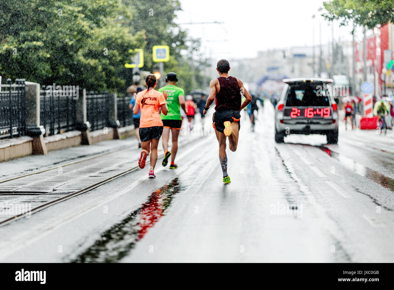 Leader marathon young athlete hi-res stock photography and images - Alamy