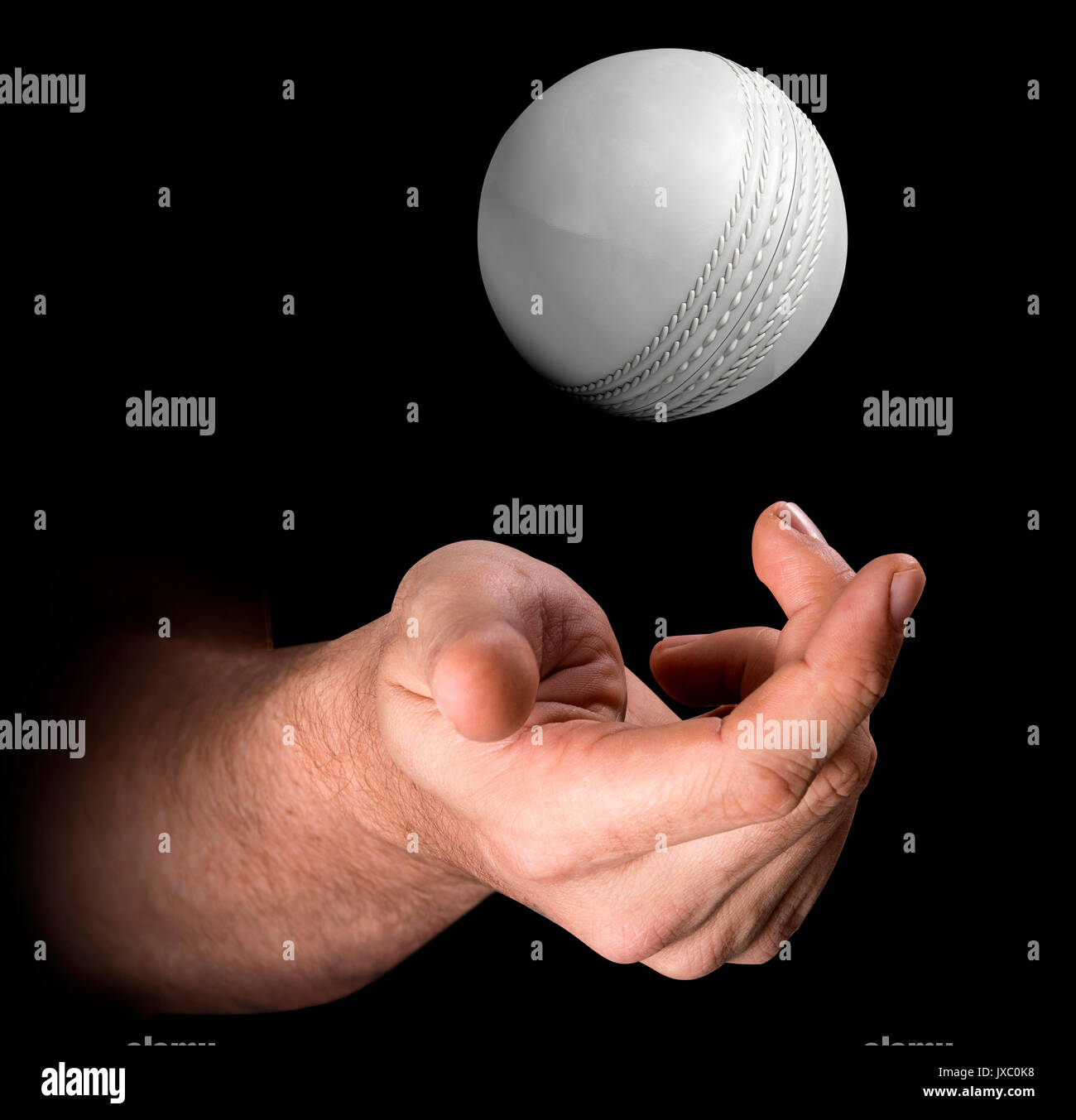 Cricket ball fingers hi-res stock photography and images - Alamy
