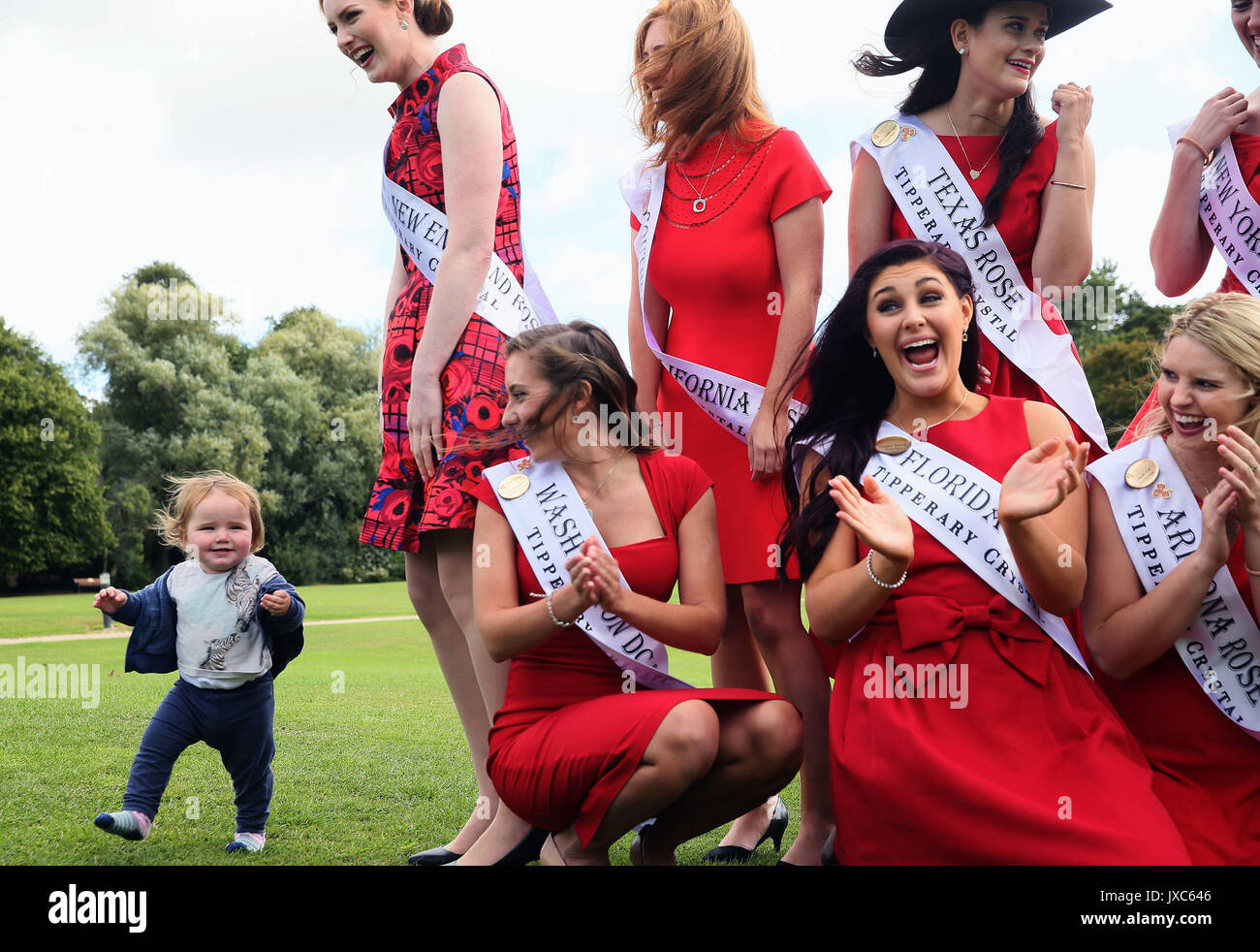 10 month old Lily Callaghan, from Malahide, gate crashes a photocall ...