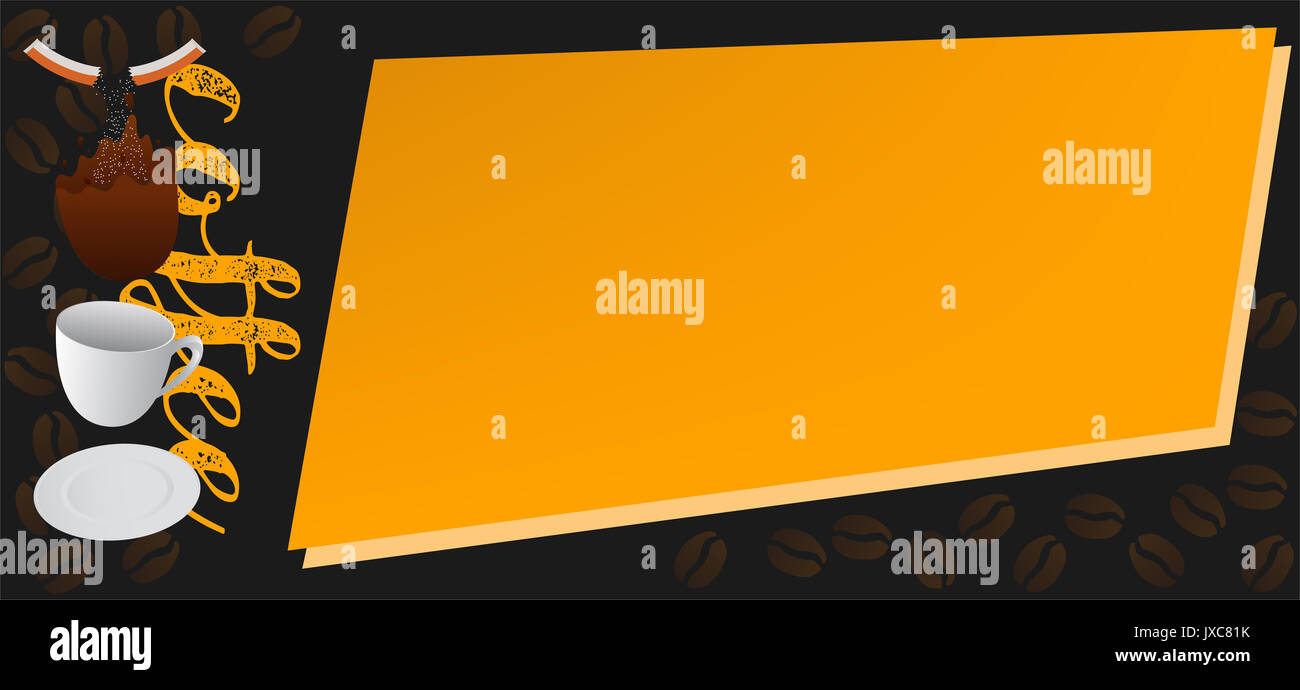 coffee menu backround design graphic vector Stock Photo - Alamy