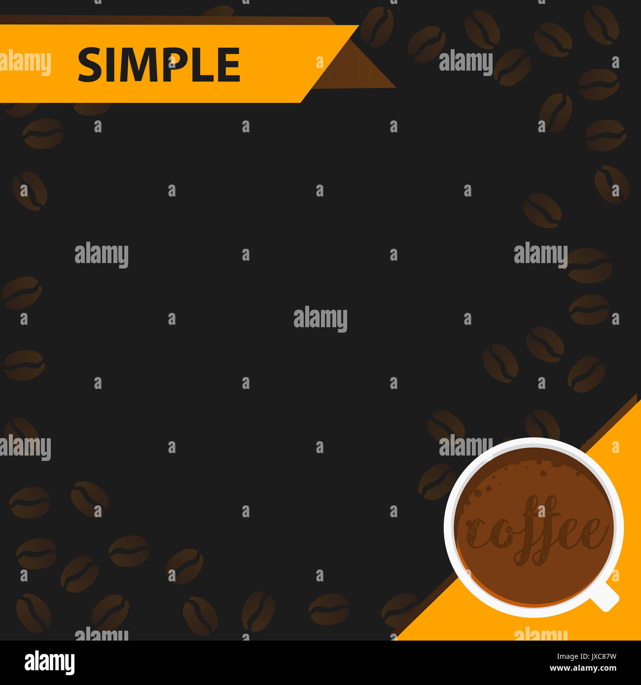 banners menu coffee background vector graphic Stock Photo - Alamy