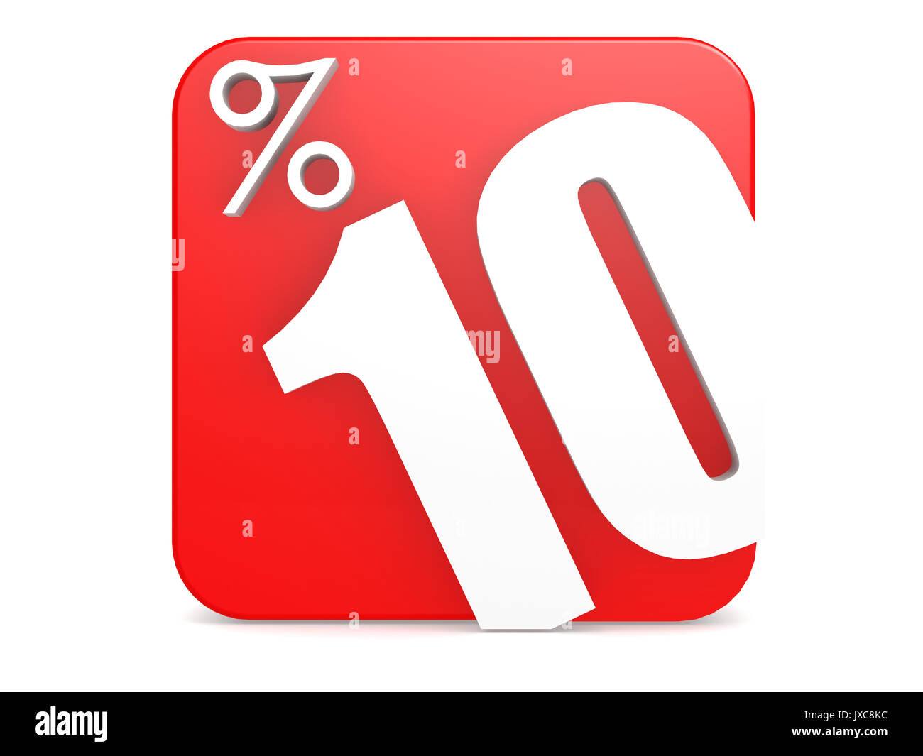 Symbol percent red cubes hi-res stock photography and images - Alamy