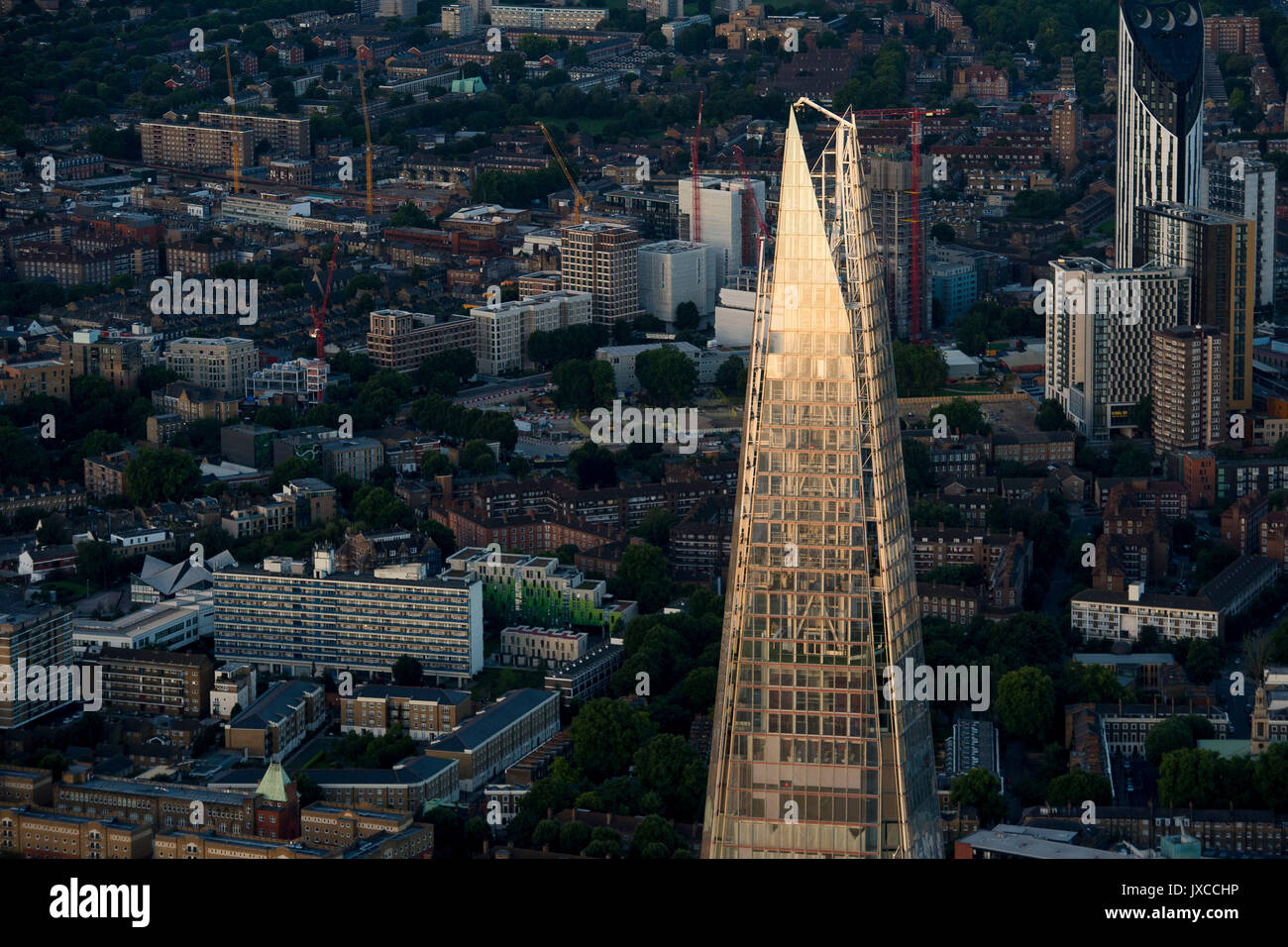 An aerial view of the Shard building in central London Stock Photo - Alamy