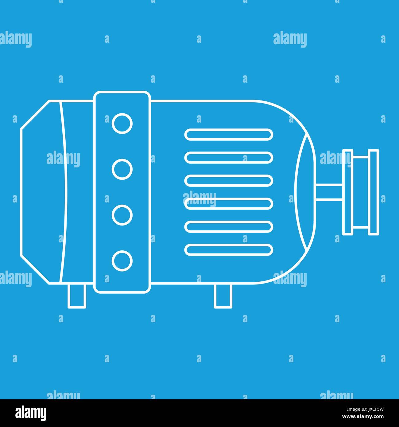 Electric motor icon, outline style Stock Vector Image & Art - Alamy