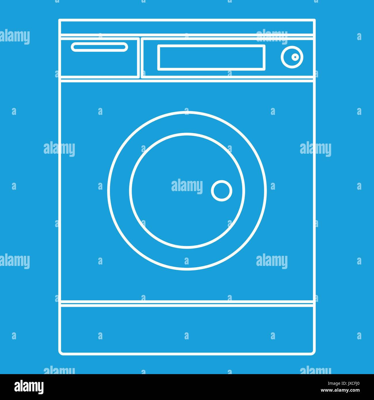 Washing machine icon, outline style Stock Vector Image & Art - Alamy