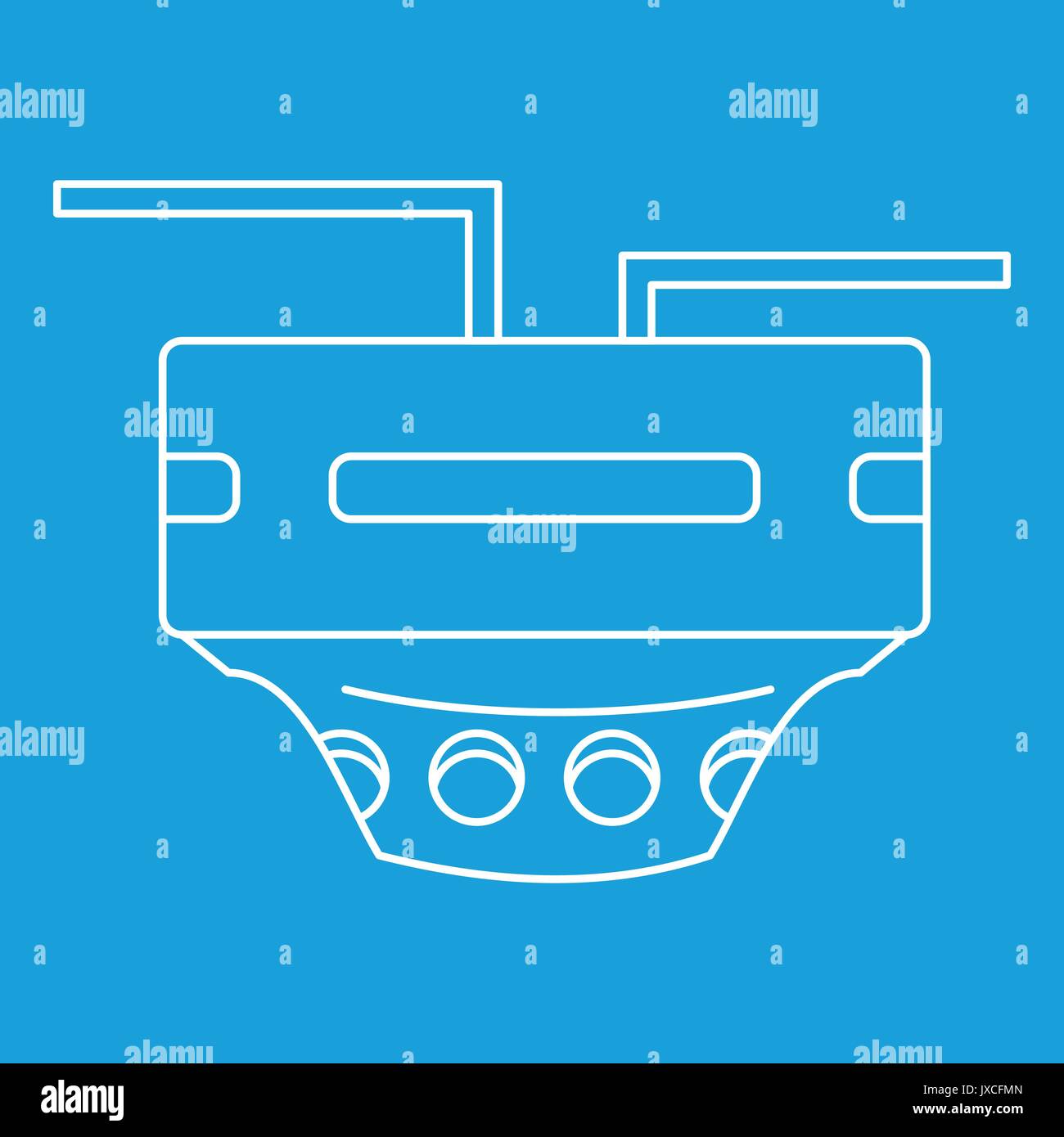 Monitor socket icon, outline style Stock Vector Image & Art - Alamy