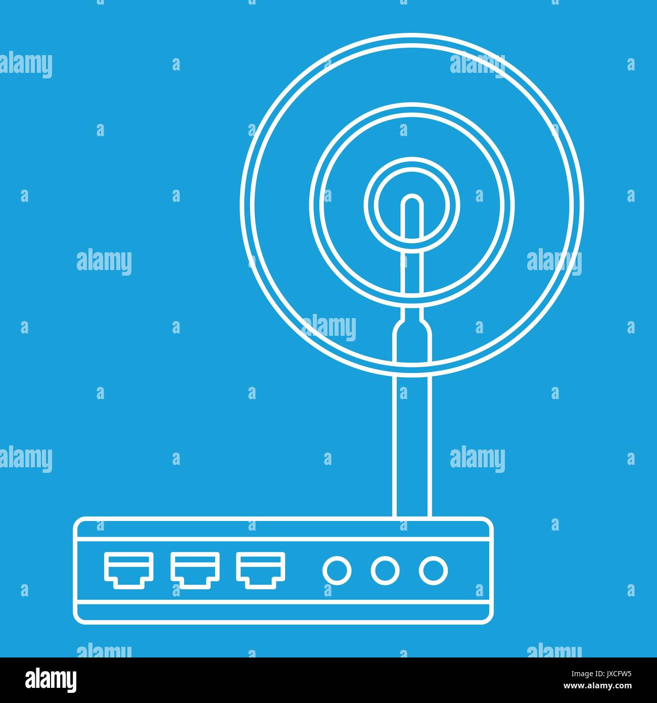 Wifi router icon, outline style Stock Vector Image & Art - Alamy