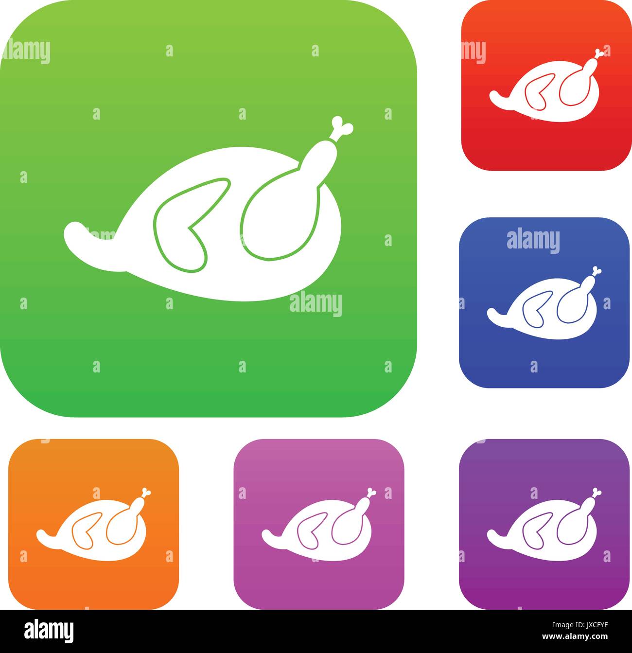 Cooked gammon Stock Vector Images - Alamy