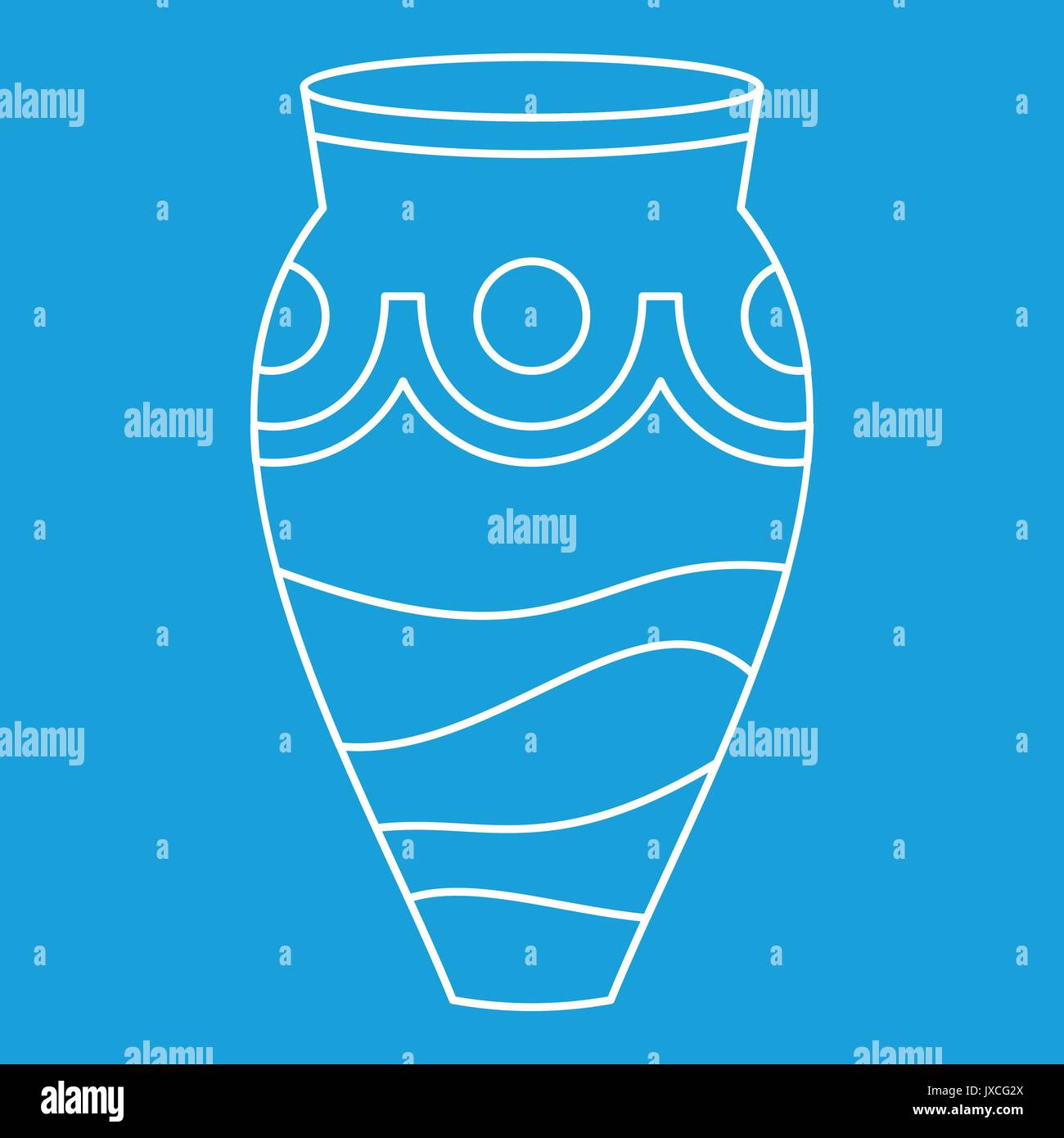 Ceramic Vase Icon Simple Style Stock Vector Image And Art Alamy