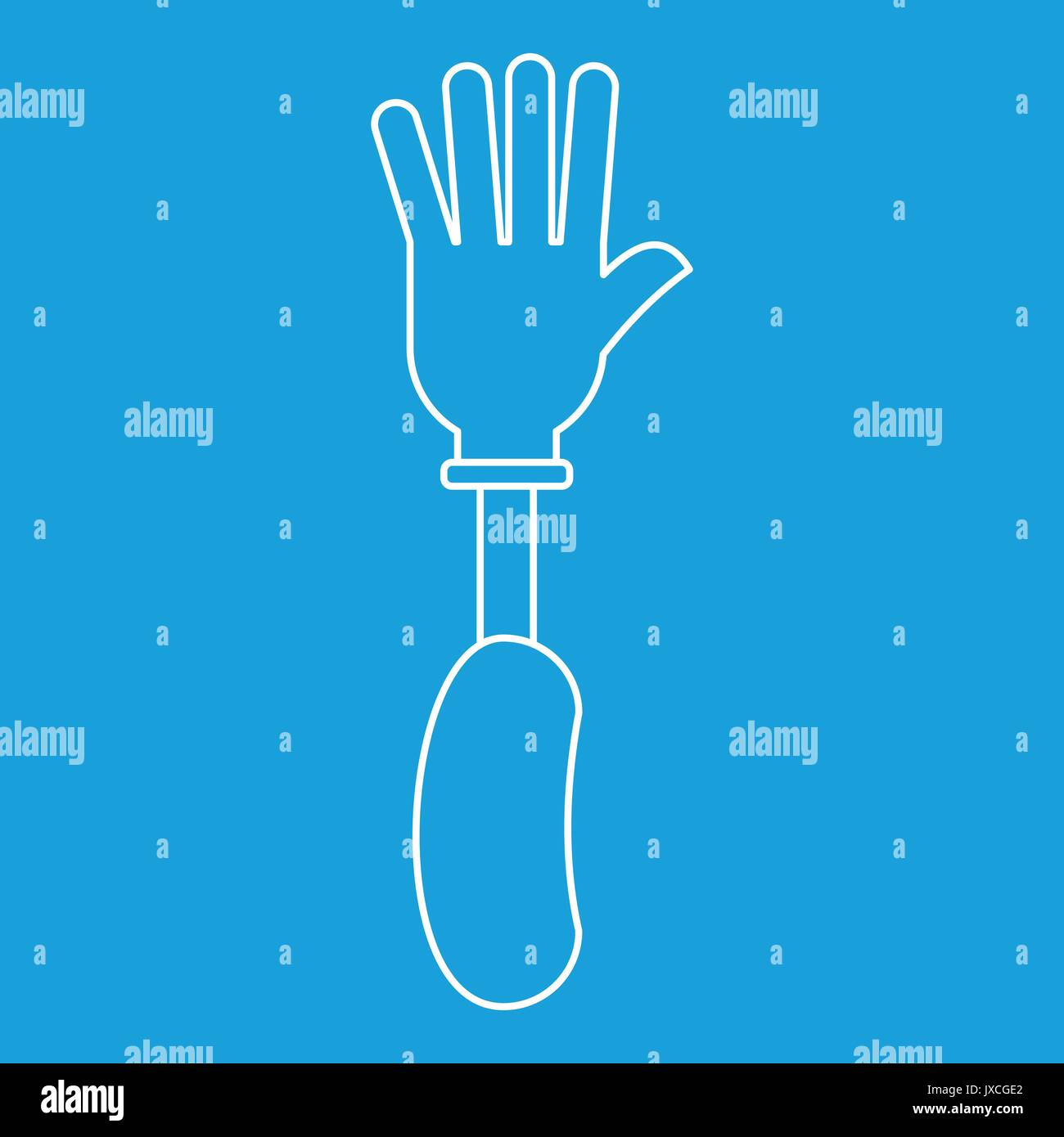Prosthesis hand icon, outline style Stock Vector Image & Art - Alamy