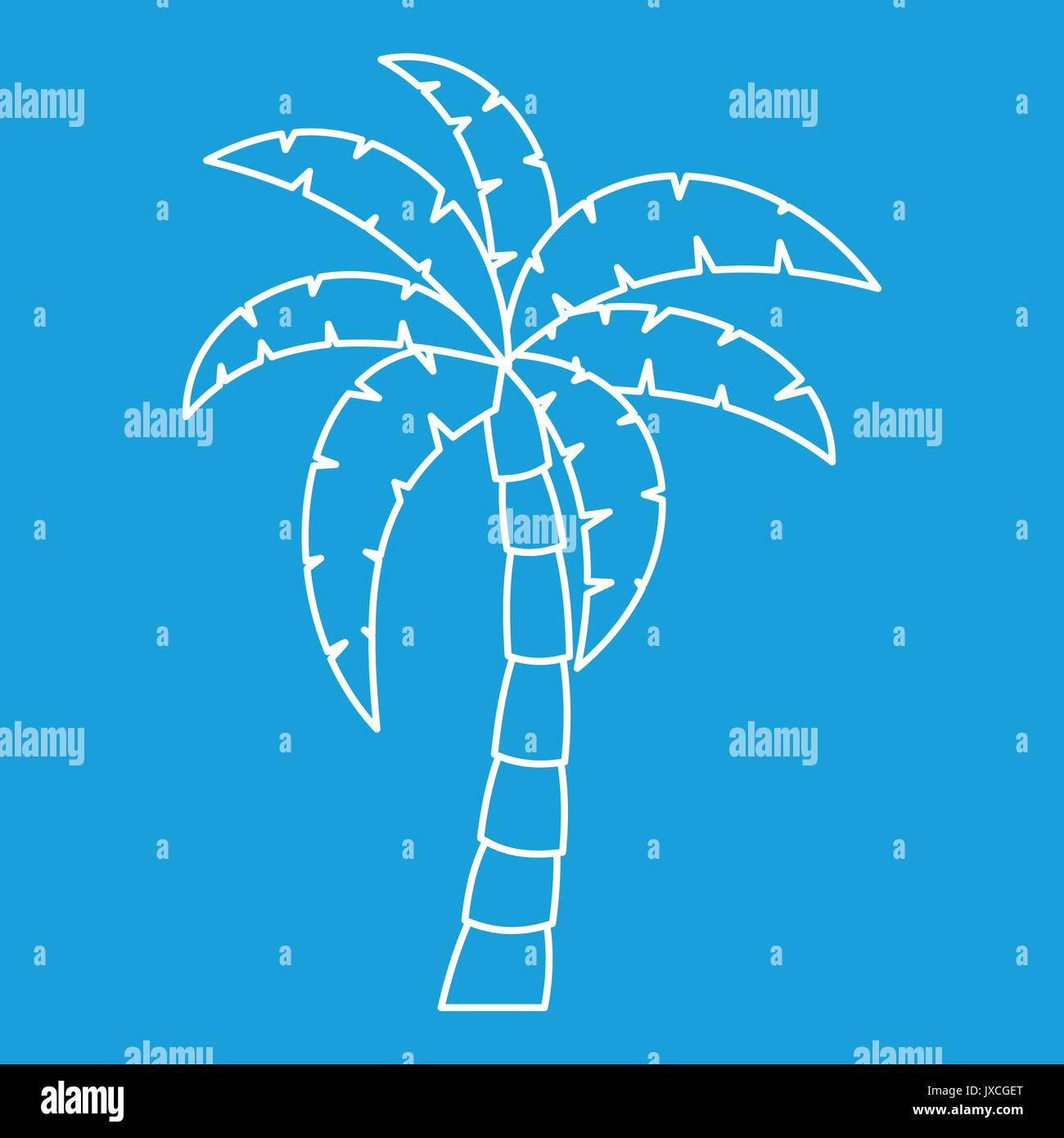 Palm tree icon, simple style Stock Vector Image & Art - Alamy