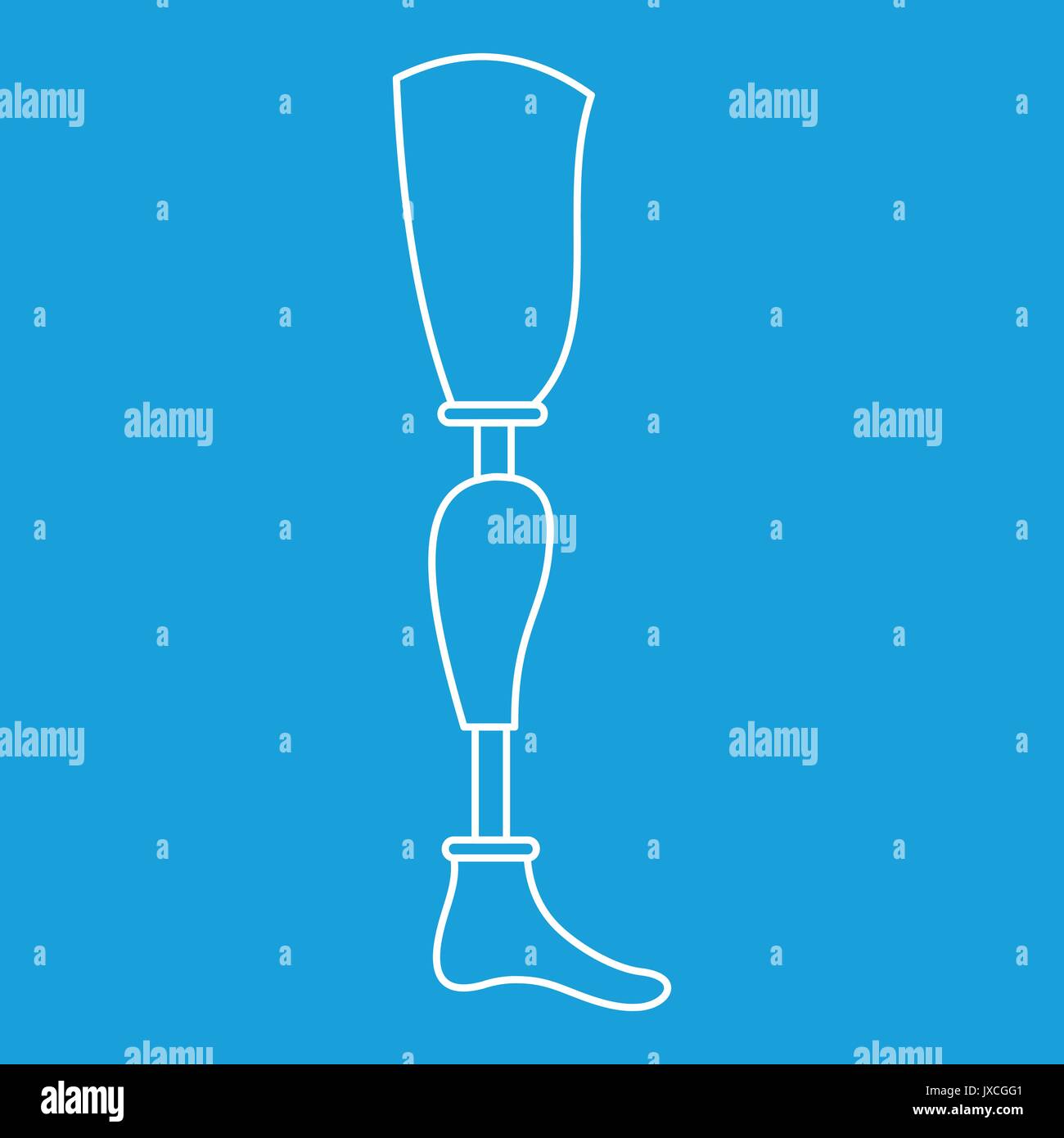 Prosthesis leg icon, outline style Stock Vector Image & Art - Alamy