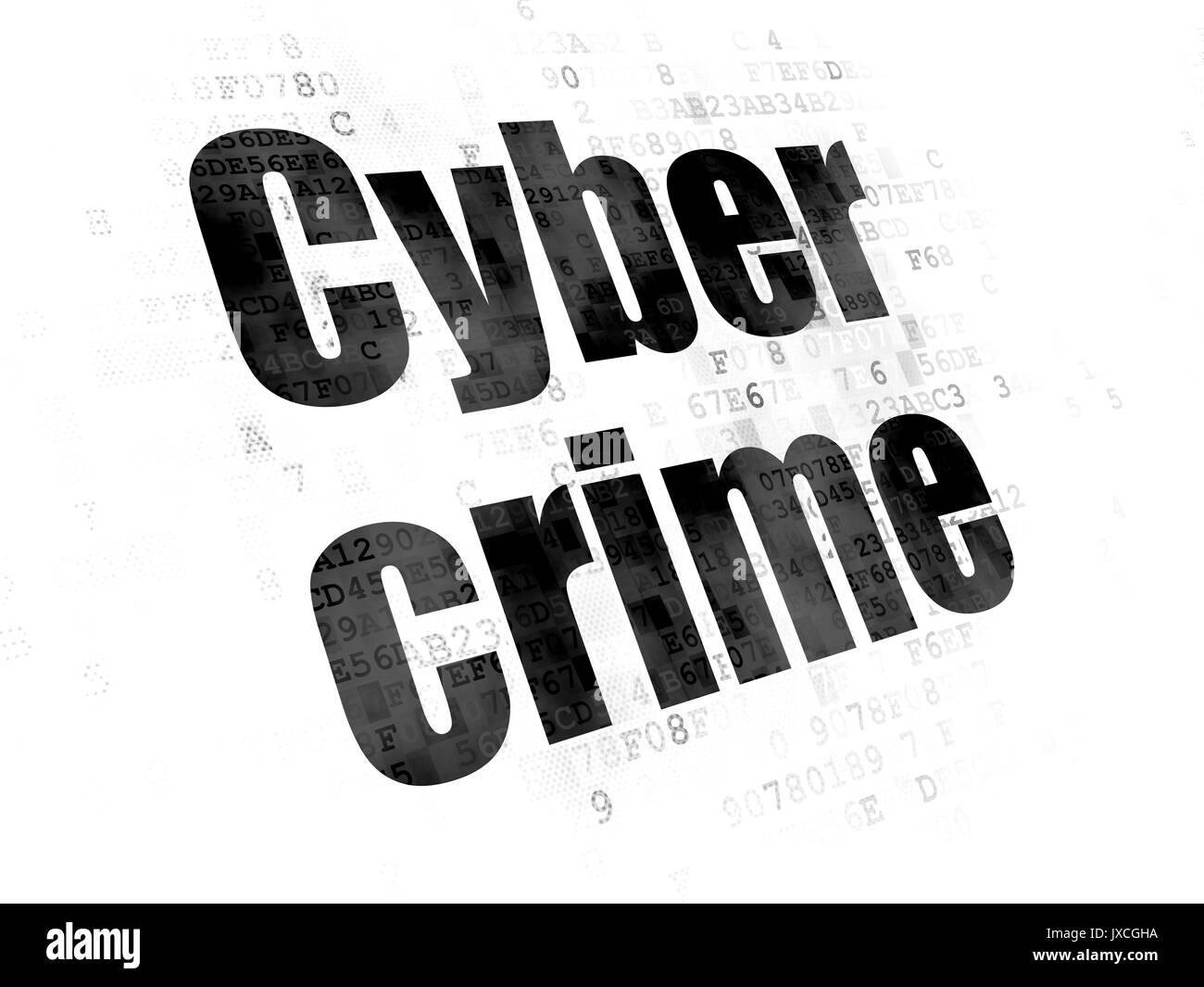 Security concept: Cyber Crime on Digital background Stock Photo - Alamy