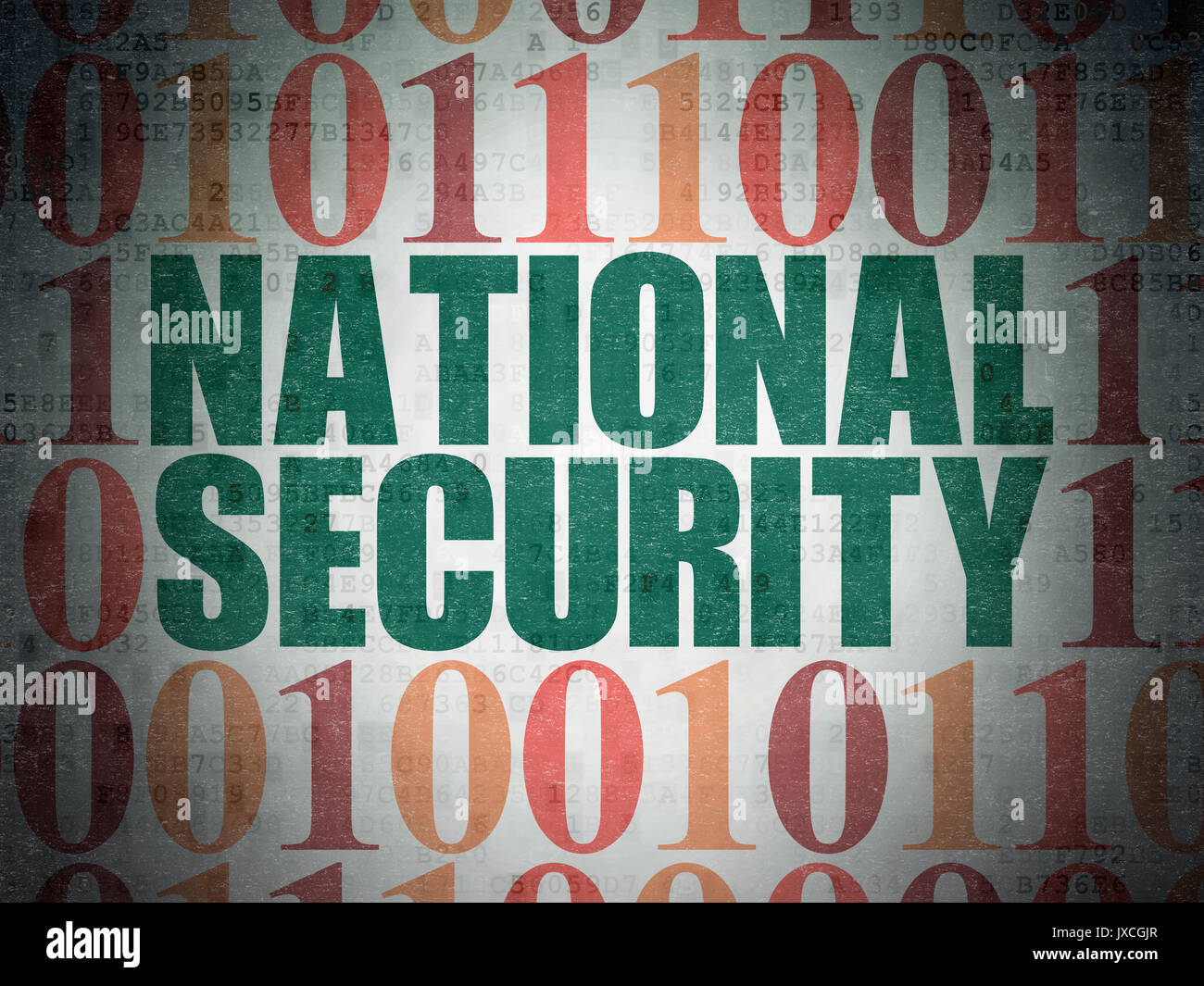 Privacy concept: National Security on Digital Data Paper background ...