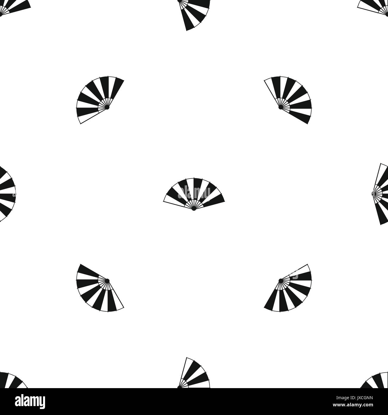 Chinese fan pattern seamless black Stock Vector Image & Art - Alamy