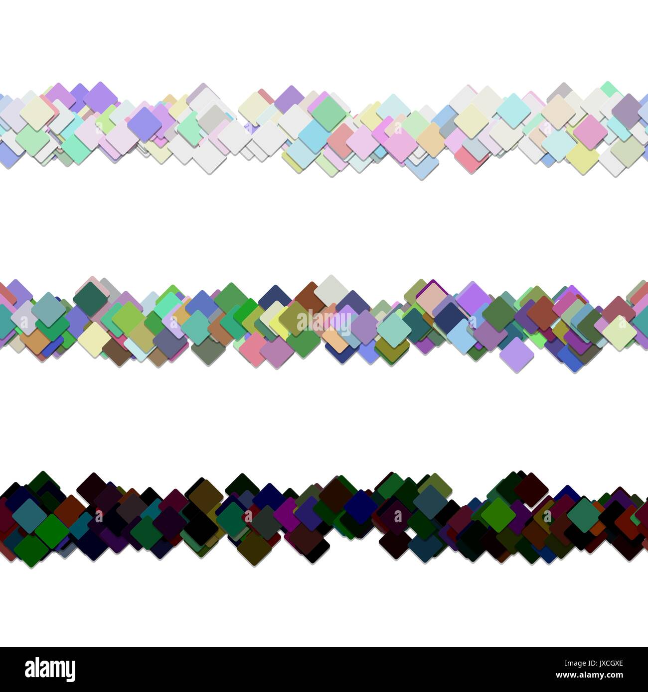 Repeatable abstract square pattern paragraph separator line design set ... Repeatable abstract square pattern paragraph separator line design set ...