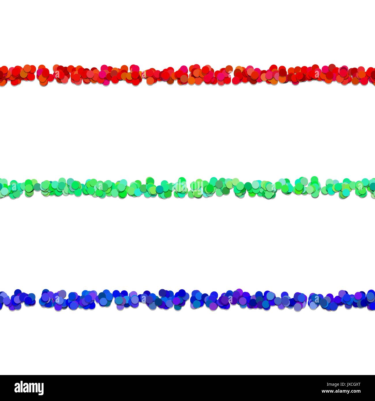 Seamless dot pattern paragraph divider line design set - vector graphic ...
