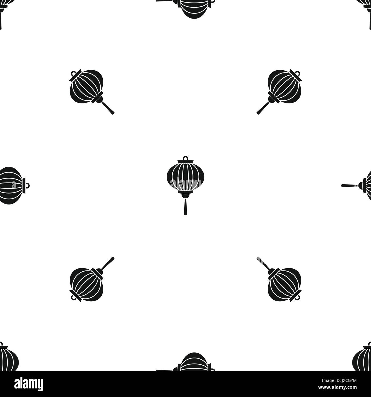 Red chinese lantern pattern seamless black Stock Vector Image & Art - Alamy