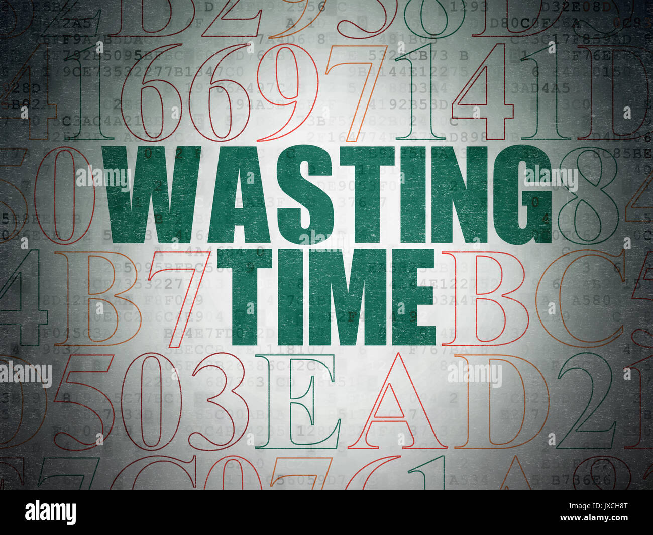 Time concept: Wasting Time on Digital Data Paper background Stock Photo ...