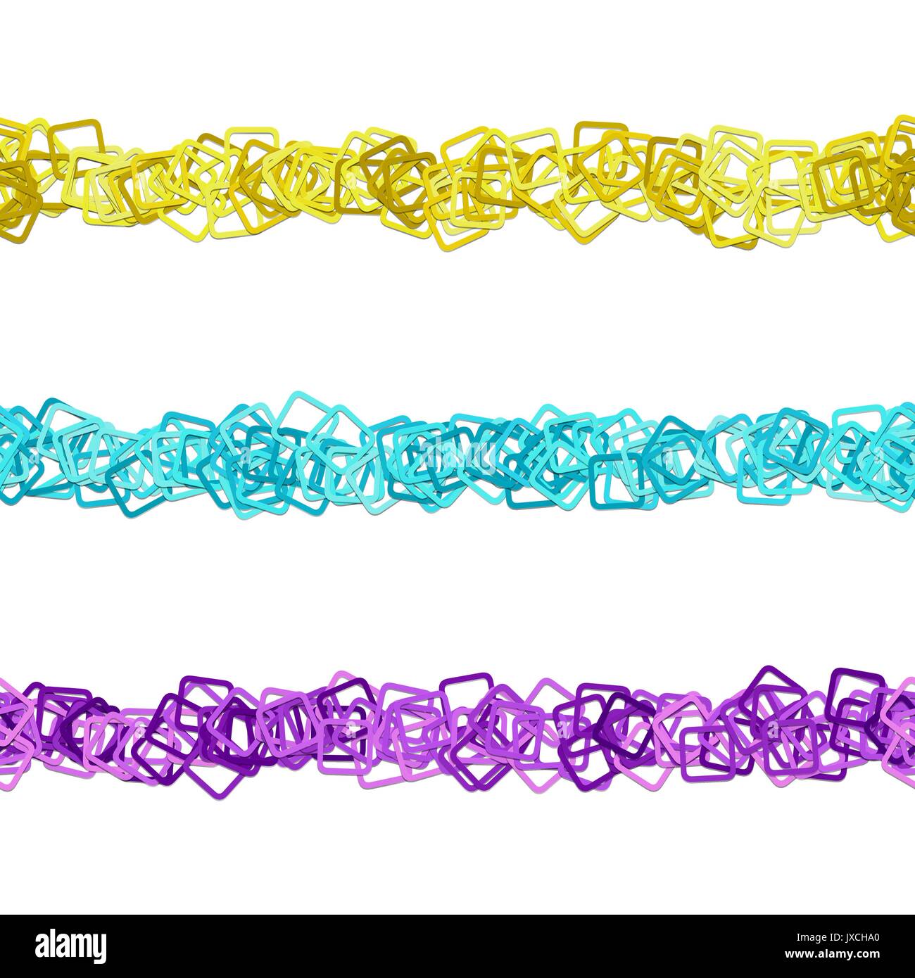 Repeatable square pattern paragraph rule line design set - vector ...