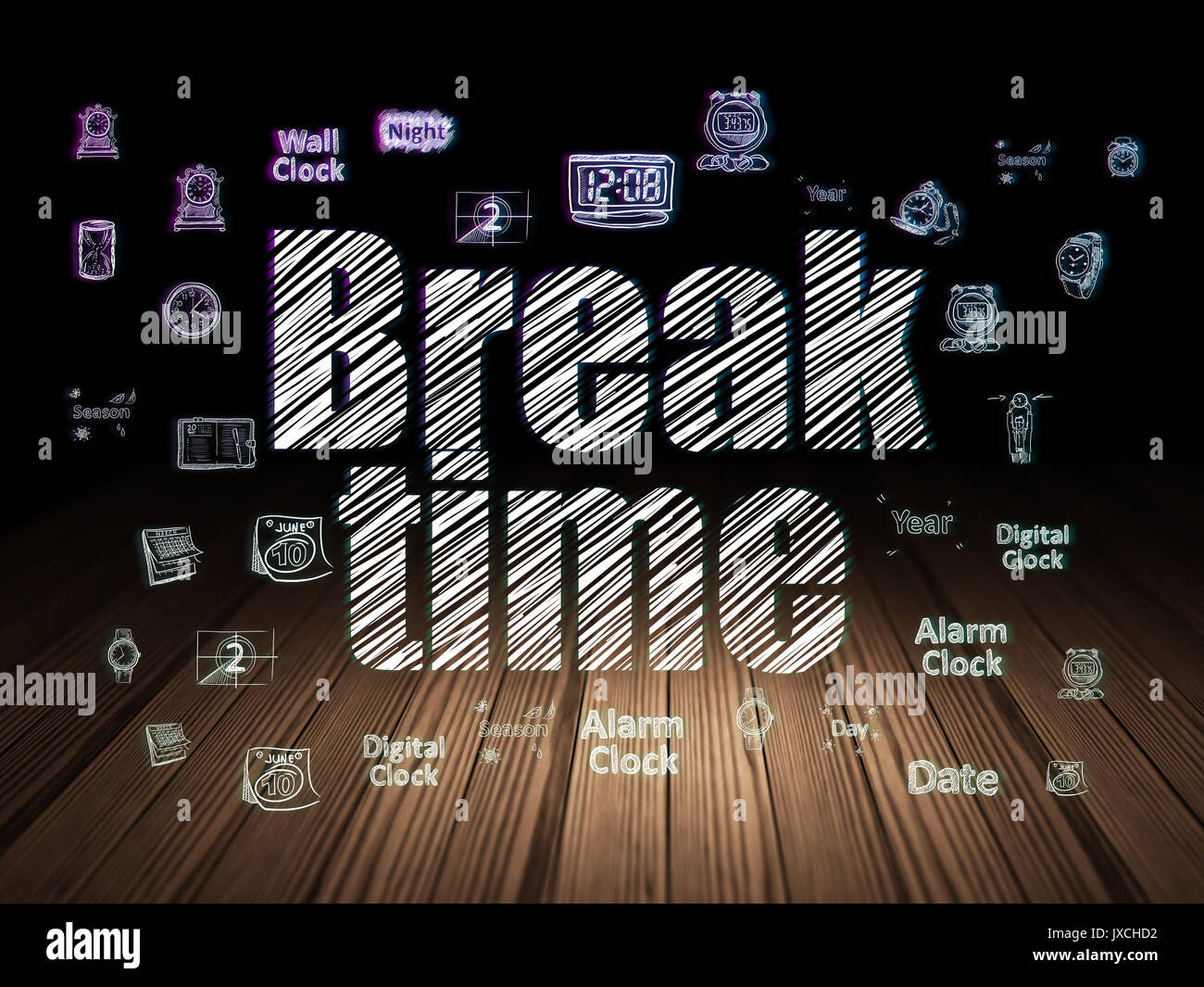 Timeline concept break time hi-res stock photography and images - Alamy