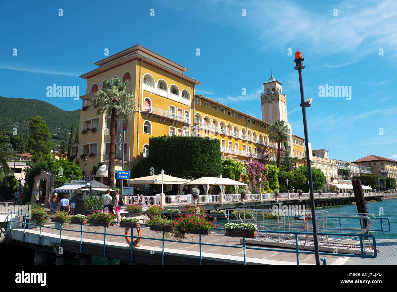 Gardone Riviera, Lake Garda, Italy - the elegant Grand Hotel opened in ...
