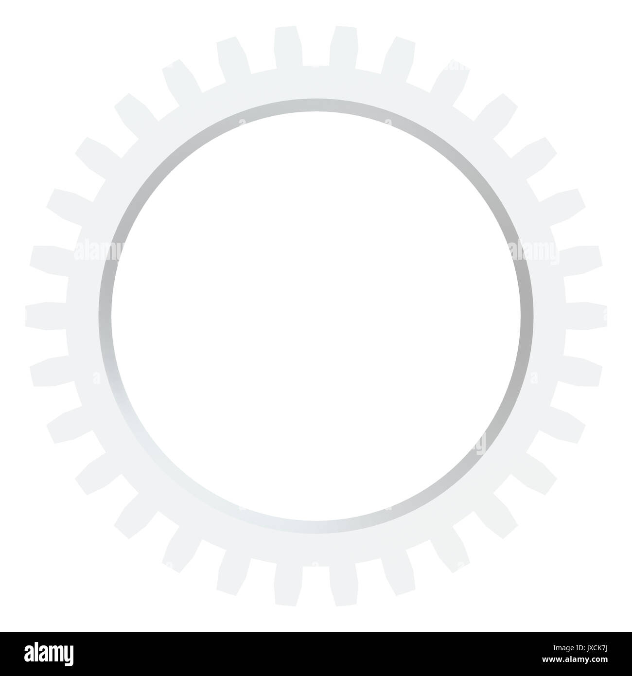 White gear, isolated on white Stock Photo - Alamy