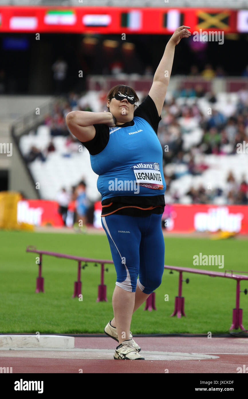 Assunta LEGNANTE of Italy wins gold in the Women's Shot Put F12 Final ...