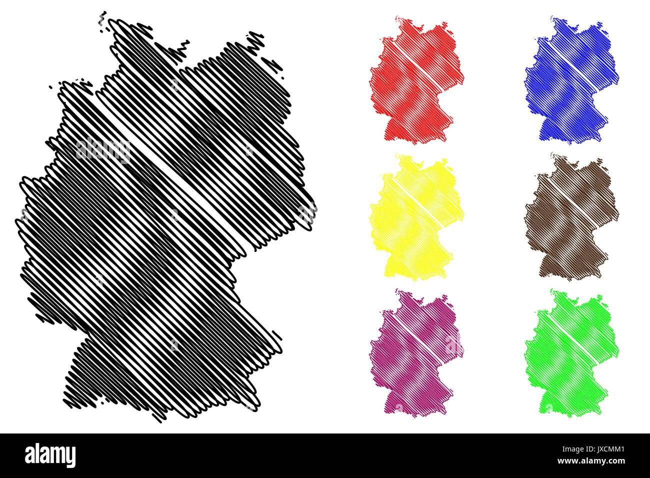 Germany map vector illustration, scribble sketch Germany Stock Vector Image & Art - Alamy