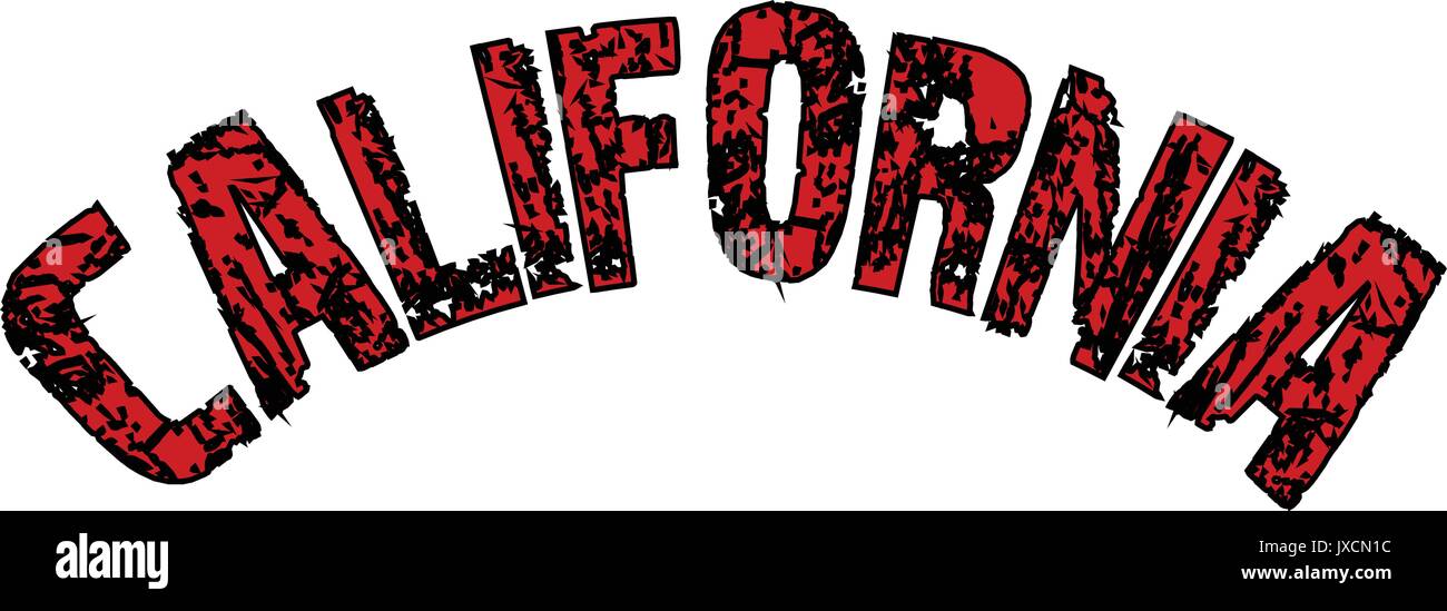 California text sign illustration Stock Vector Image & Art - Alamy