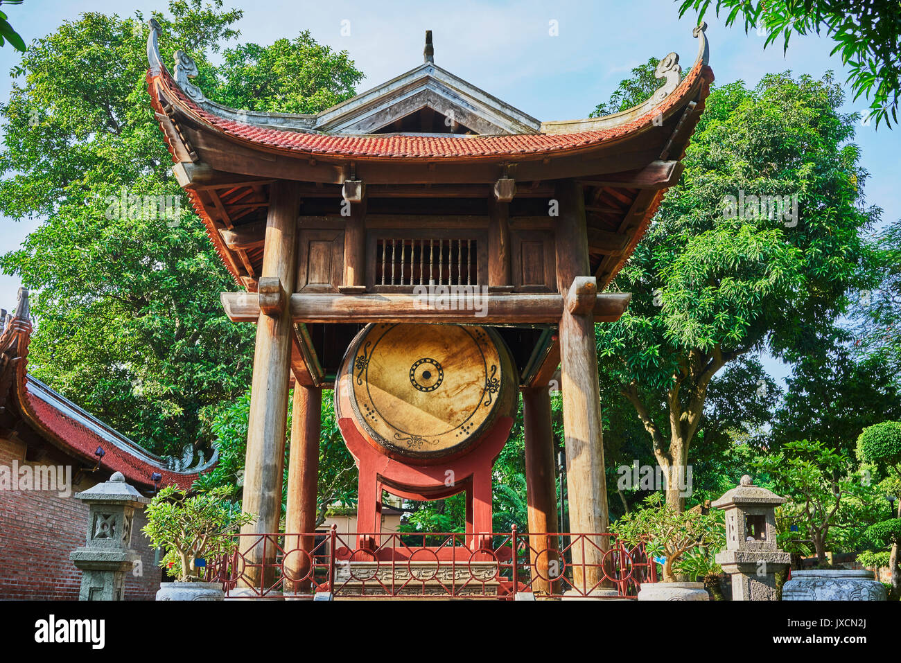 beautiful buddhist temple in hanoi vietnam asia Stock Photo - Alamy