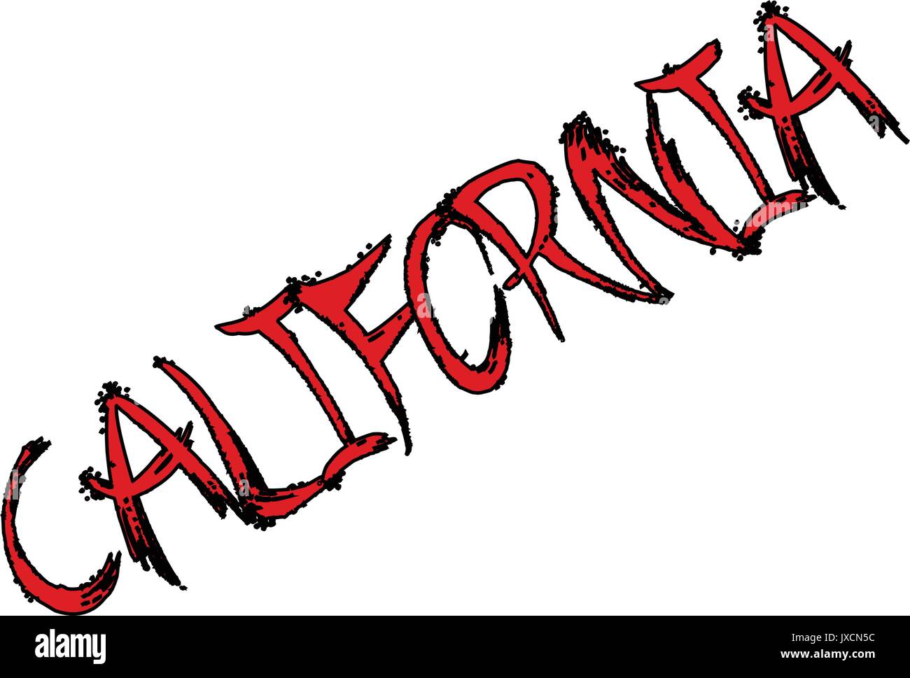 California text sign illustration Stock Vector Image & Art - Alamy