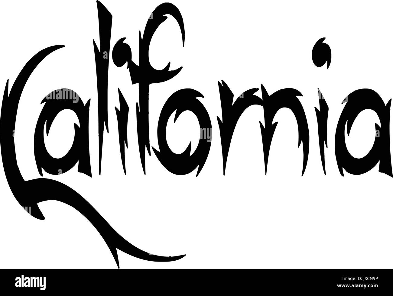 California text sign illustration Stock Vector Image & Art - Alamy