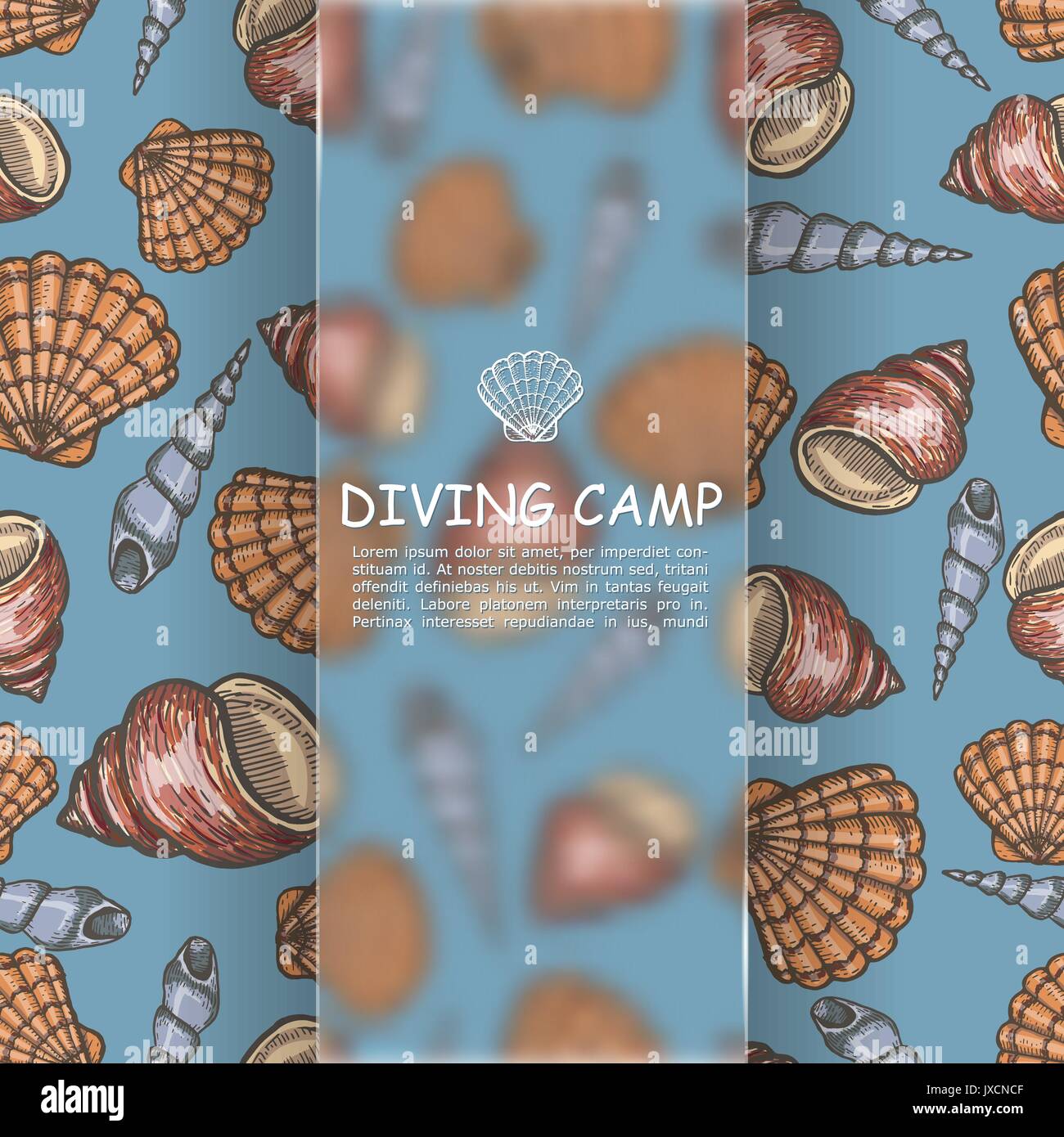 Naval hand drawing vector presentation template Stock Vector Image ...