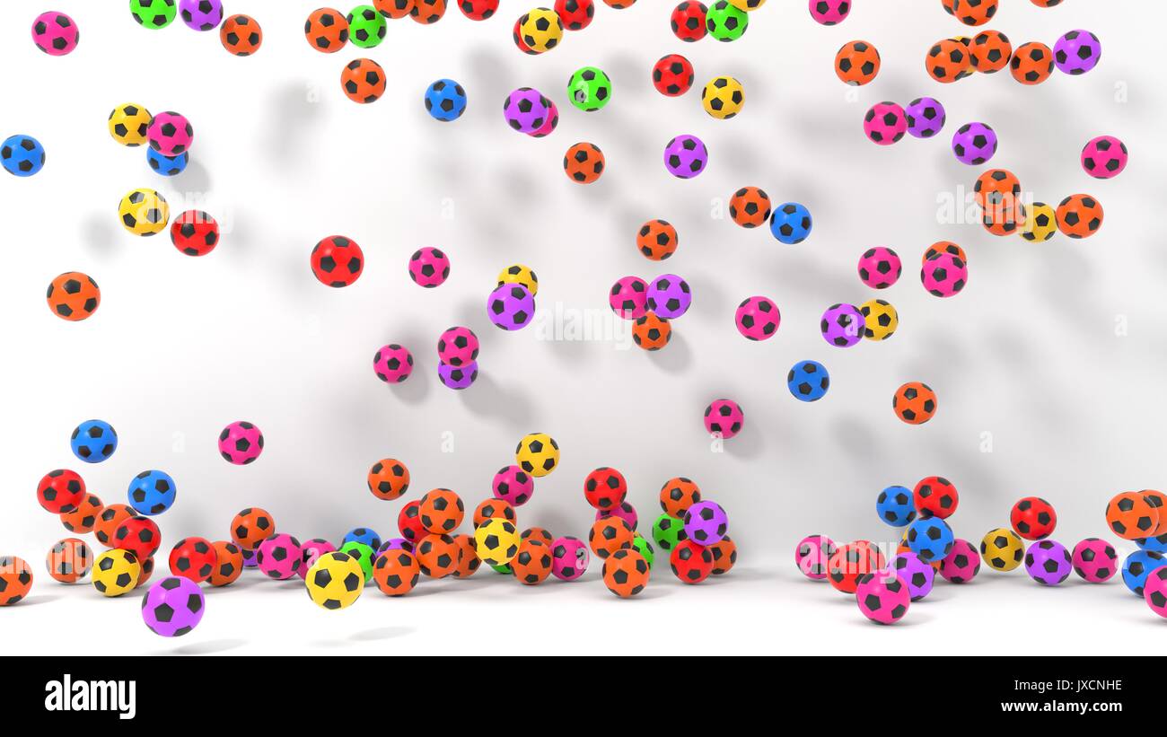 Random soccer balls hi-res stock photography and images - Alamy