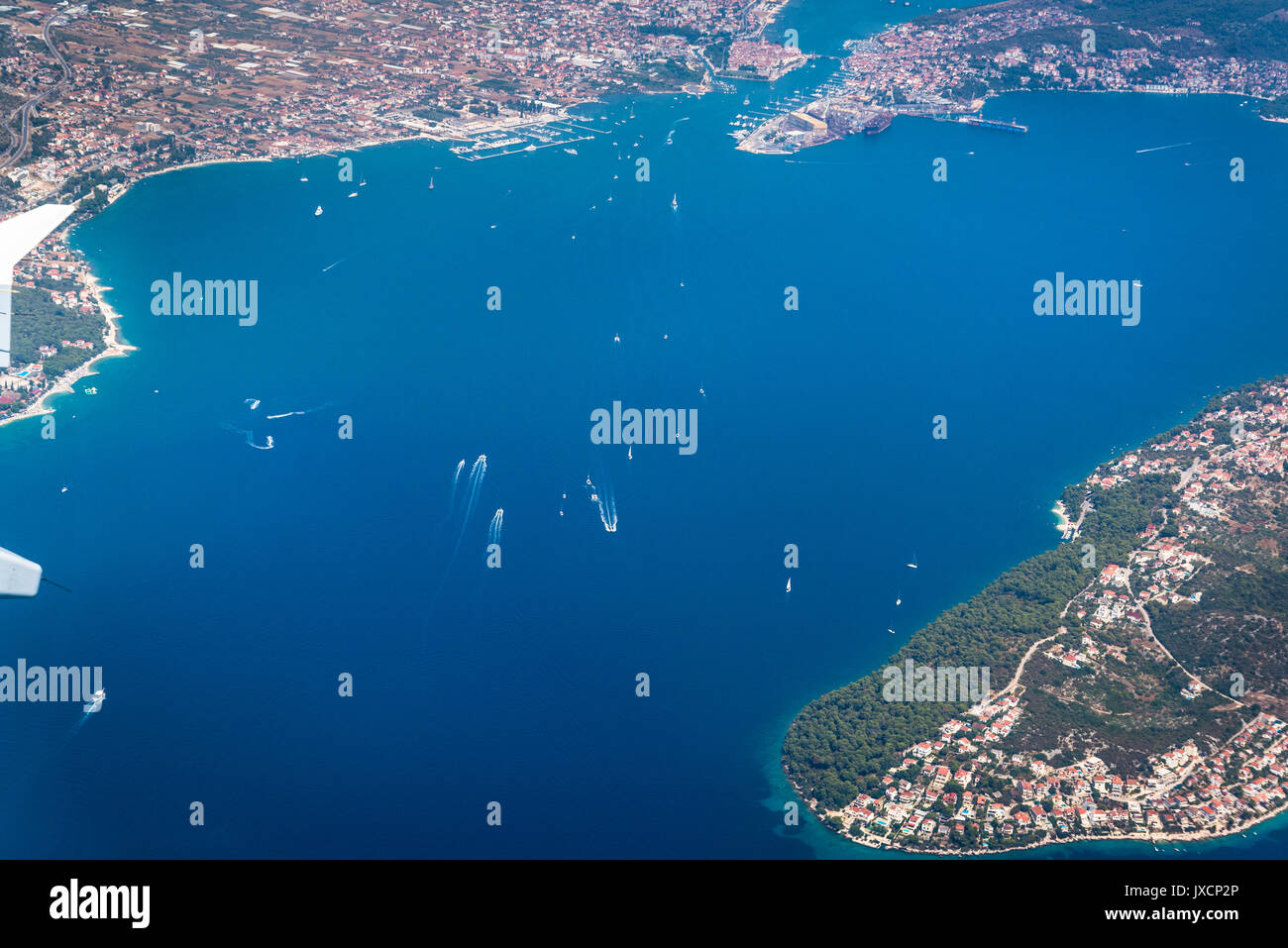 Aerial view of the Adriatic Sea Stock Photo - Alamy